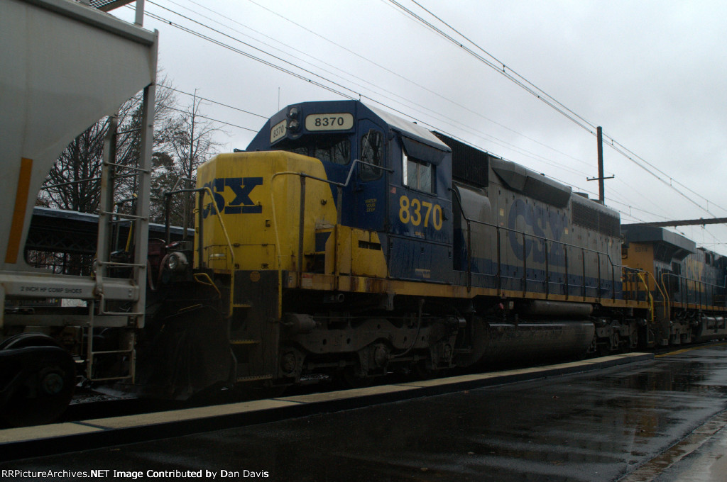 CSX SD40-2 8370 (Former C&O SD40) in YN2 trails on Q438-28